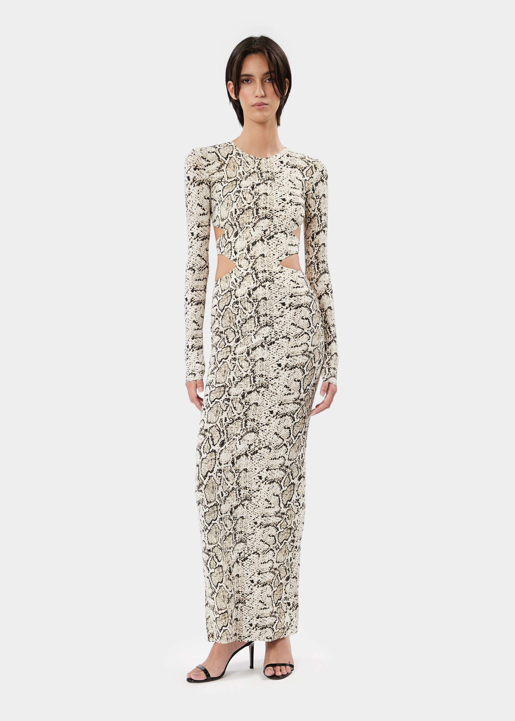 Tecla python open-back maxi dress | Amazuìn